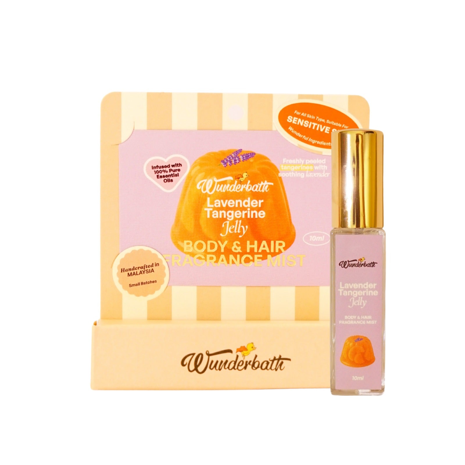 Lavender Tangerine Jelly Hair & Body Fragrance Mist 10ml – WUNDERBATH