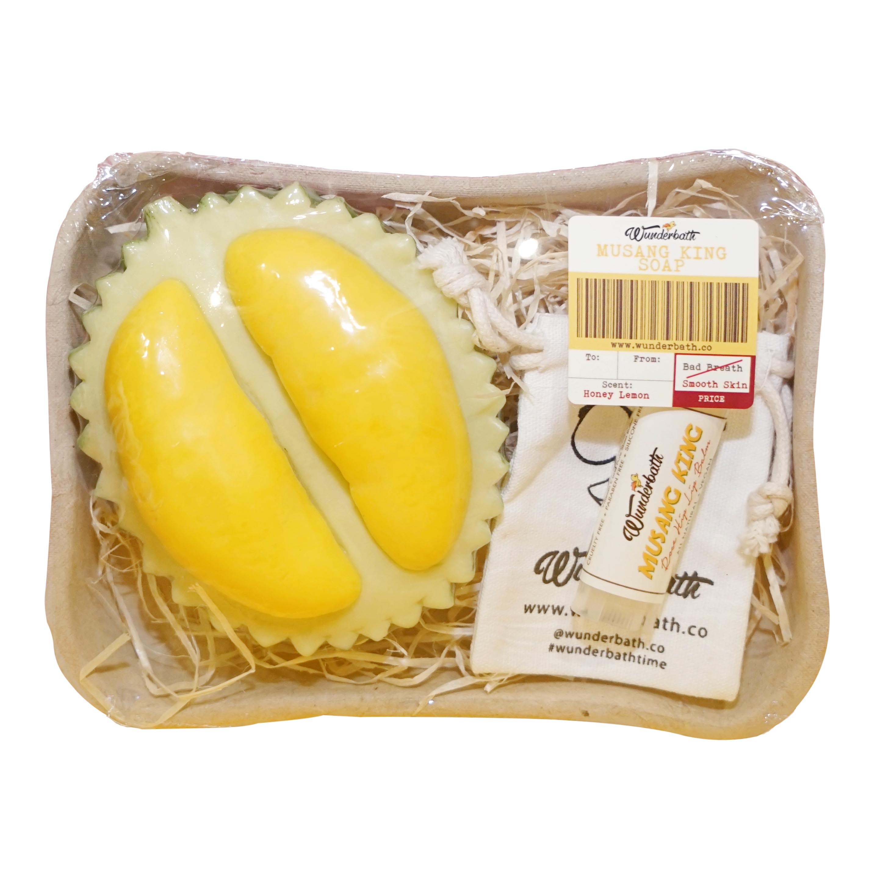 Musang King (Durian) Soap + Lippie Set – WUNDERBATH